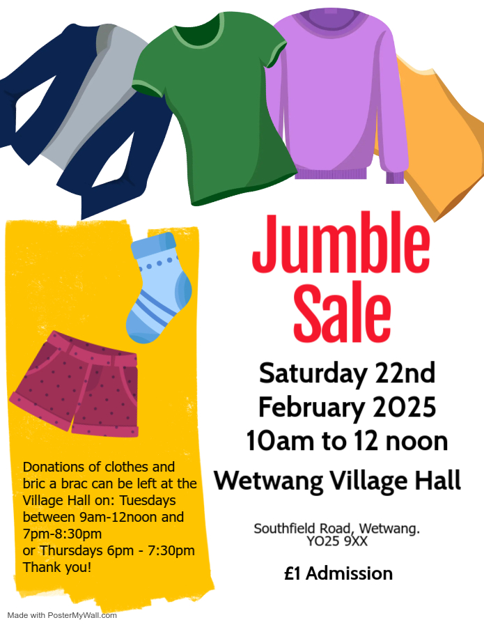 Jumble Sale | Wetwang Village